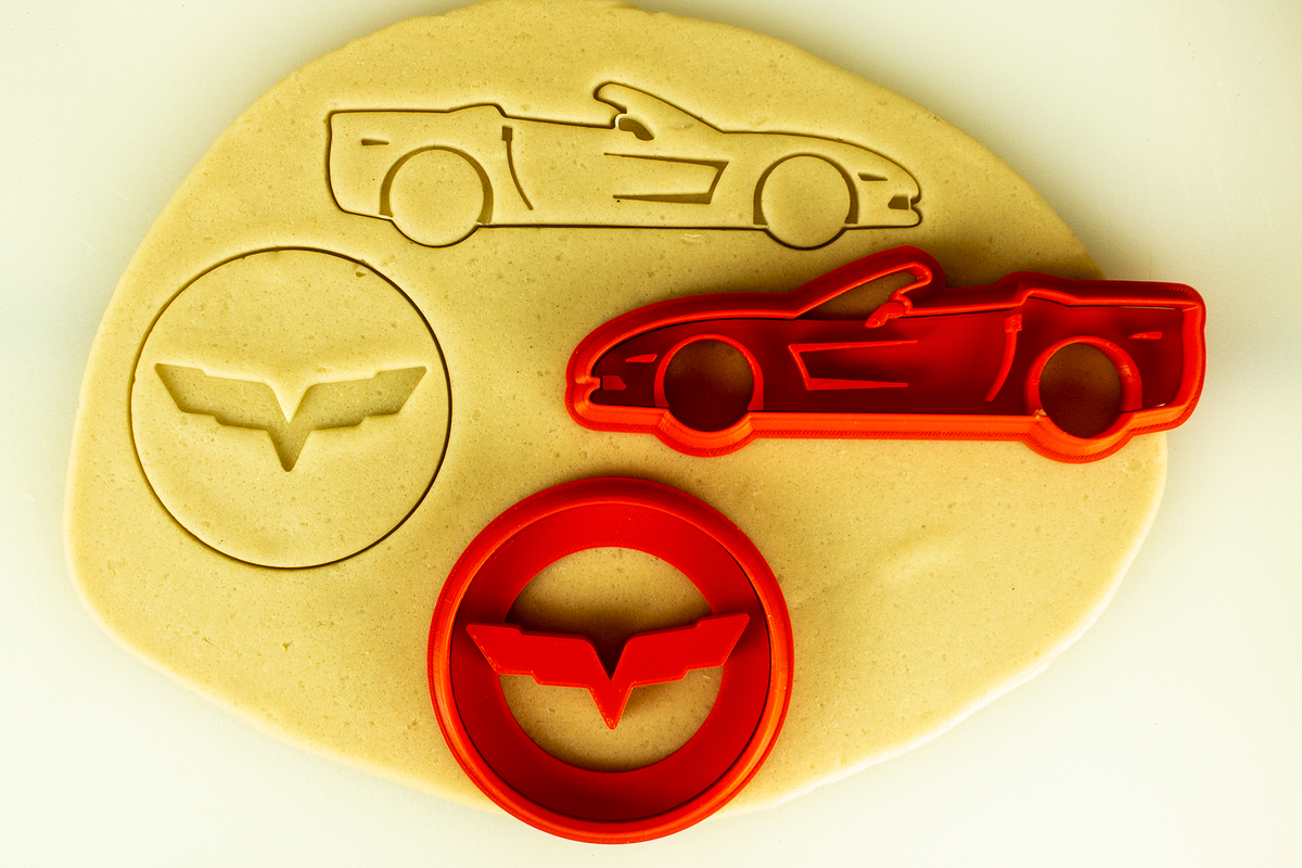 Corvette C6 Convertable Cookie Cutter Set – CarCookieCutters.com