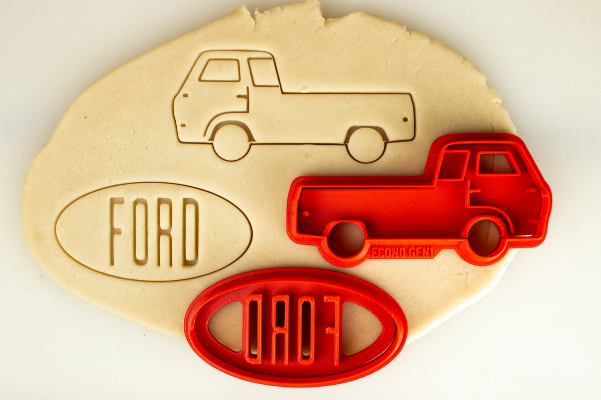 Ford Econoline Pickup Gen 1 Cookie Cutter Set – CarCookieCutters.com