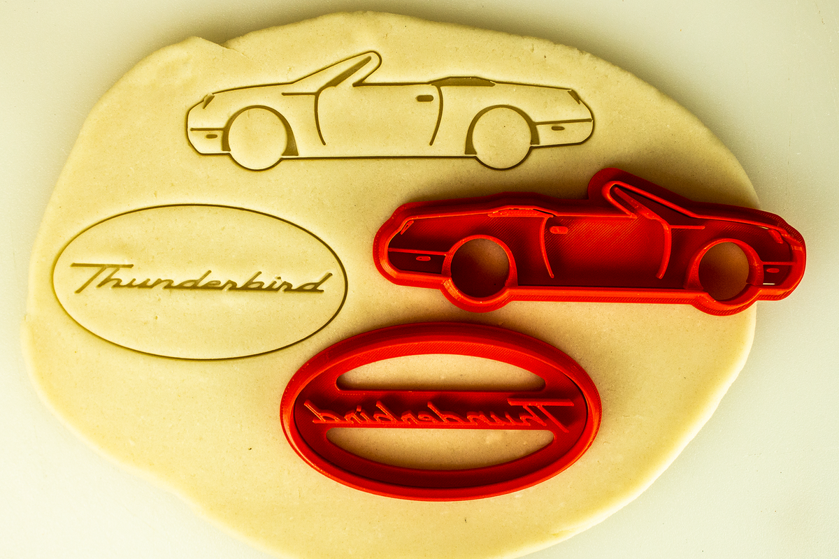 Ford Thunderbird Gen 11 Cookie Cutter Set – CarCookieCutters.com