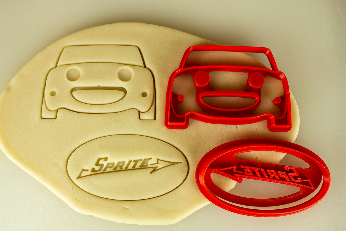 Austin Healey BugEyed FrogEyed Sprite Cookie Cutter – CarCookieCutters.com
