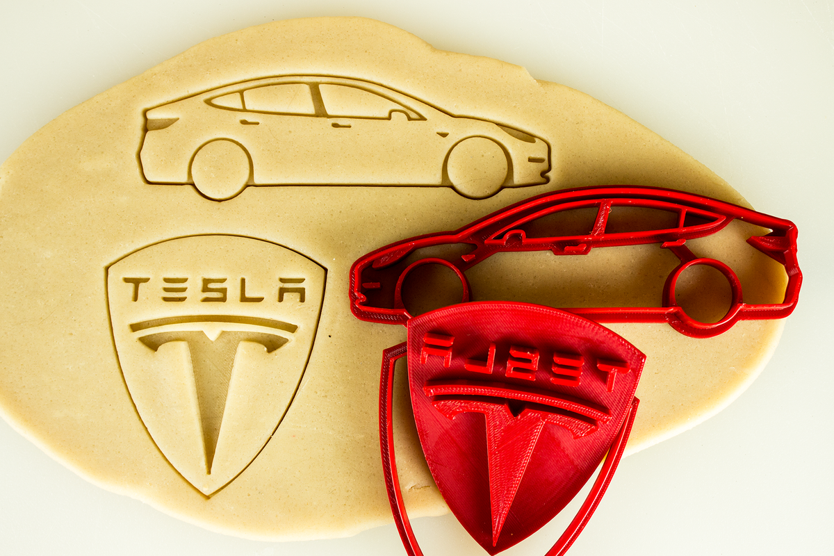 Tesla Model 3 Cookie Cutter Set – CarCookieCutters.com